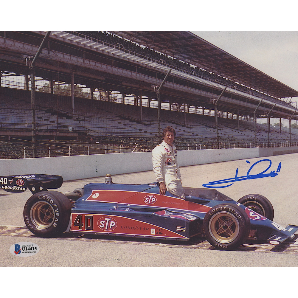Mario Andretti Signed Indy 8x10 Photo (Beckett COA) | Pristine Auction