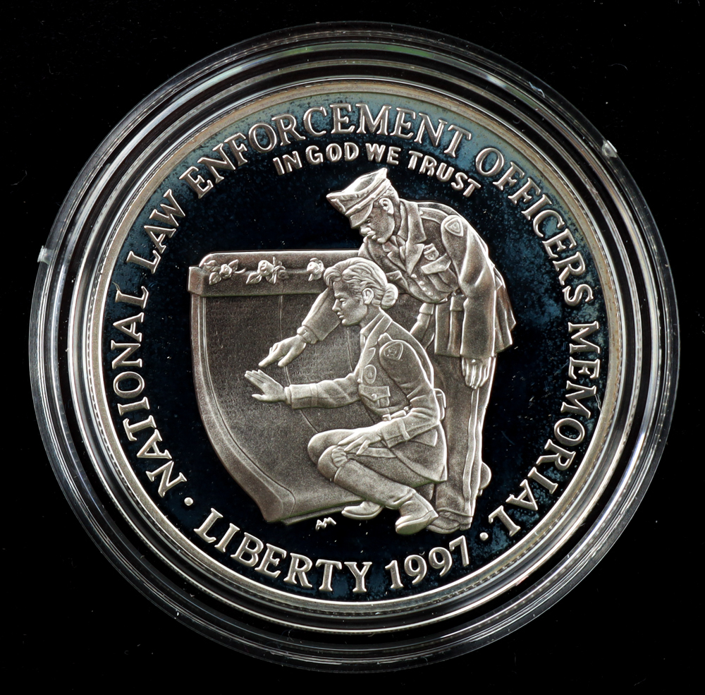 National Law Enforcement Officers Memorial Commemorative Silver Coin ...