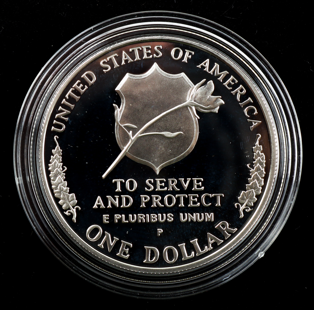 National Law Enforcement Officers Memorial Commemorative Silver Coin ...