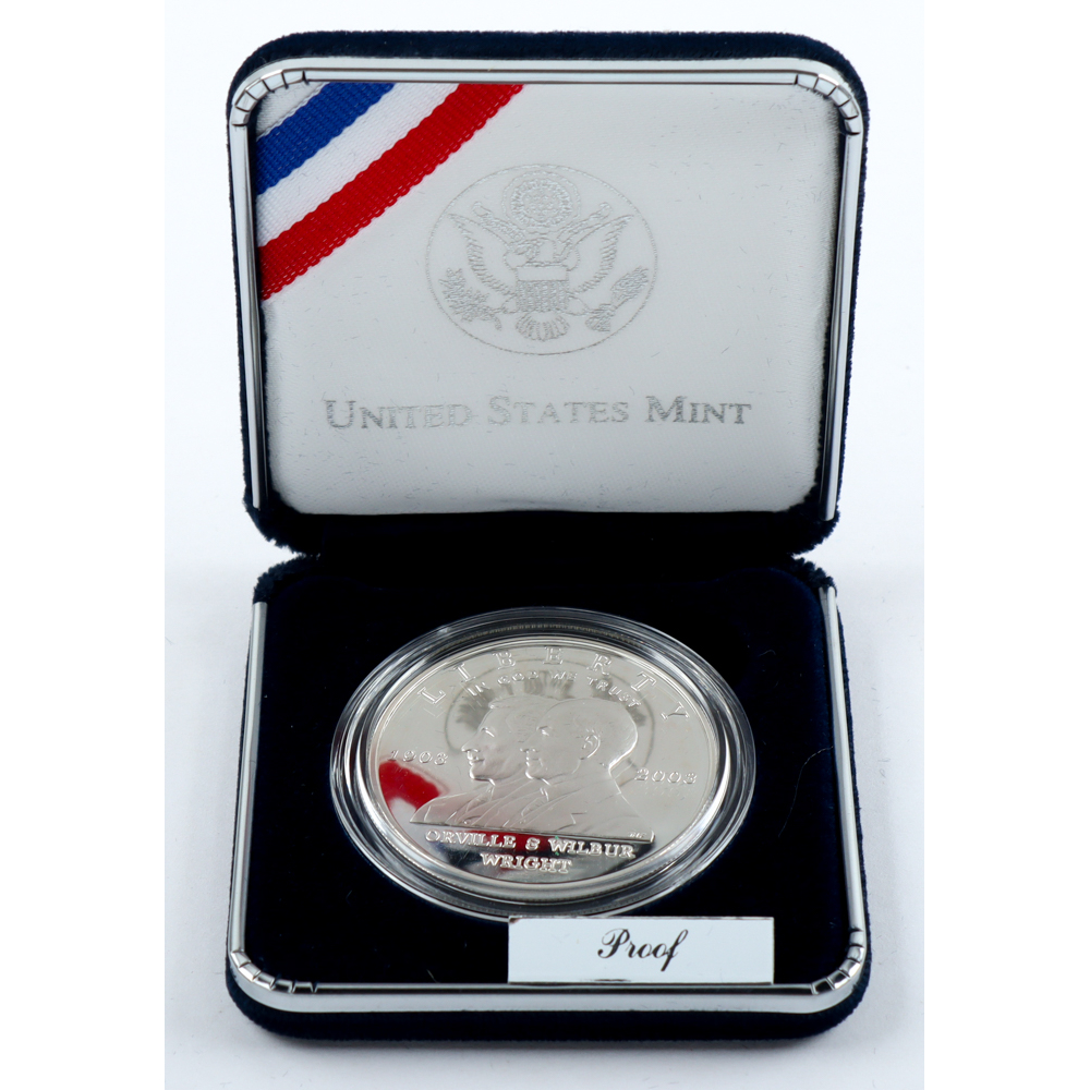 2003 First Flight Centennial Silver Dollar Coin with Display Case ...