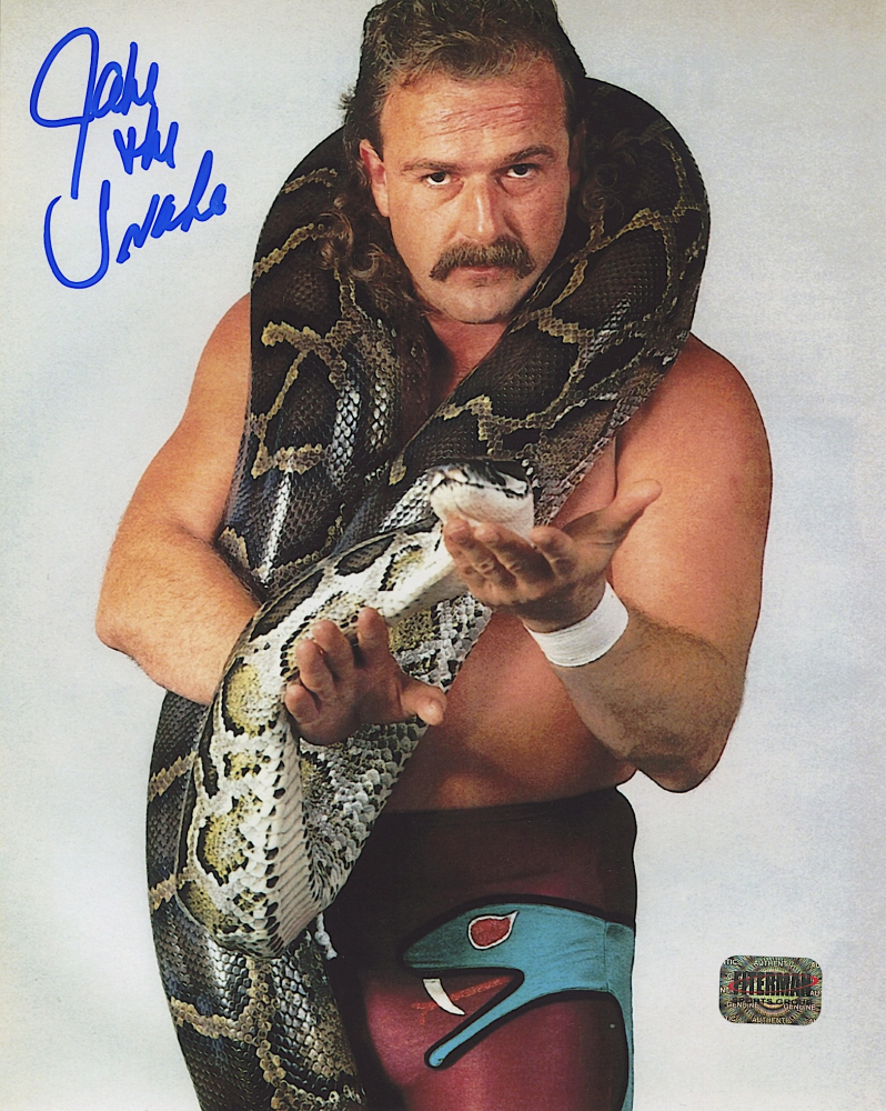 Jake "the Snake" Roberts Signed WWE 8x10 Photo (Fiterman Hologram ...