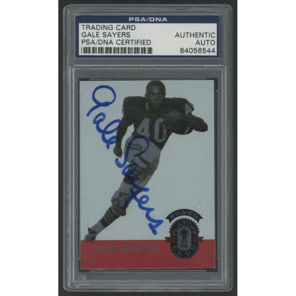 Gale Sayers Signed 1994 Playoff Club Silver #NN (PSA) | Pristine Auction