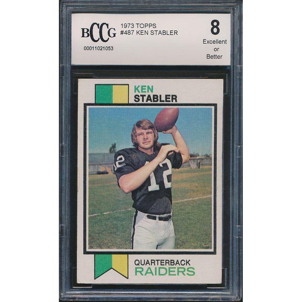 Ken Stabler 1973 Topps #487 RC (BCCG 8) | Pristine Auction