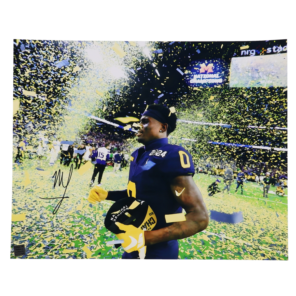 Mike Sainristil Signed Michigan Wolverines 16x20 Photo (Playball Ink ...