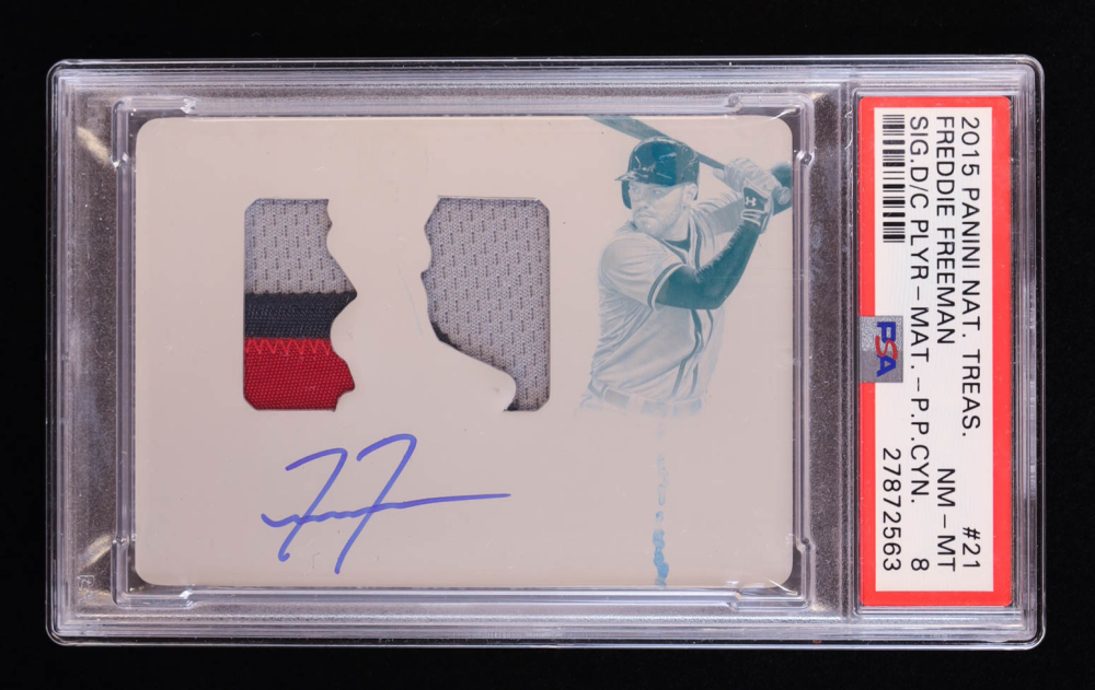 Freddie Freeman 2015 Panini National Treasures Players Choice Signature ...