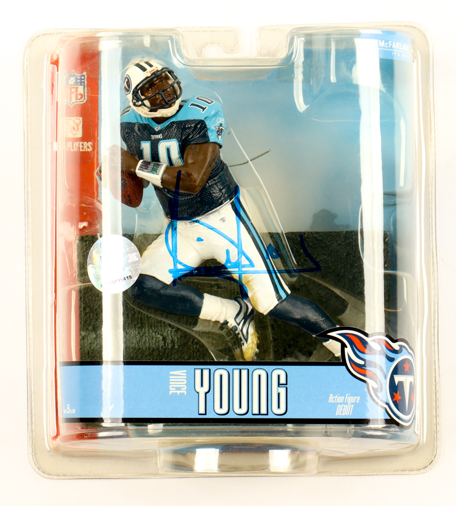 Vince Young Signed Titans Action Figurine (Leaf) | Pristine Auction