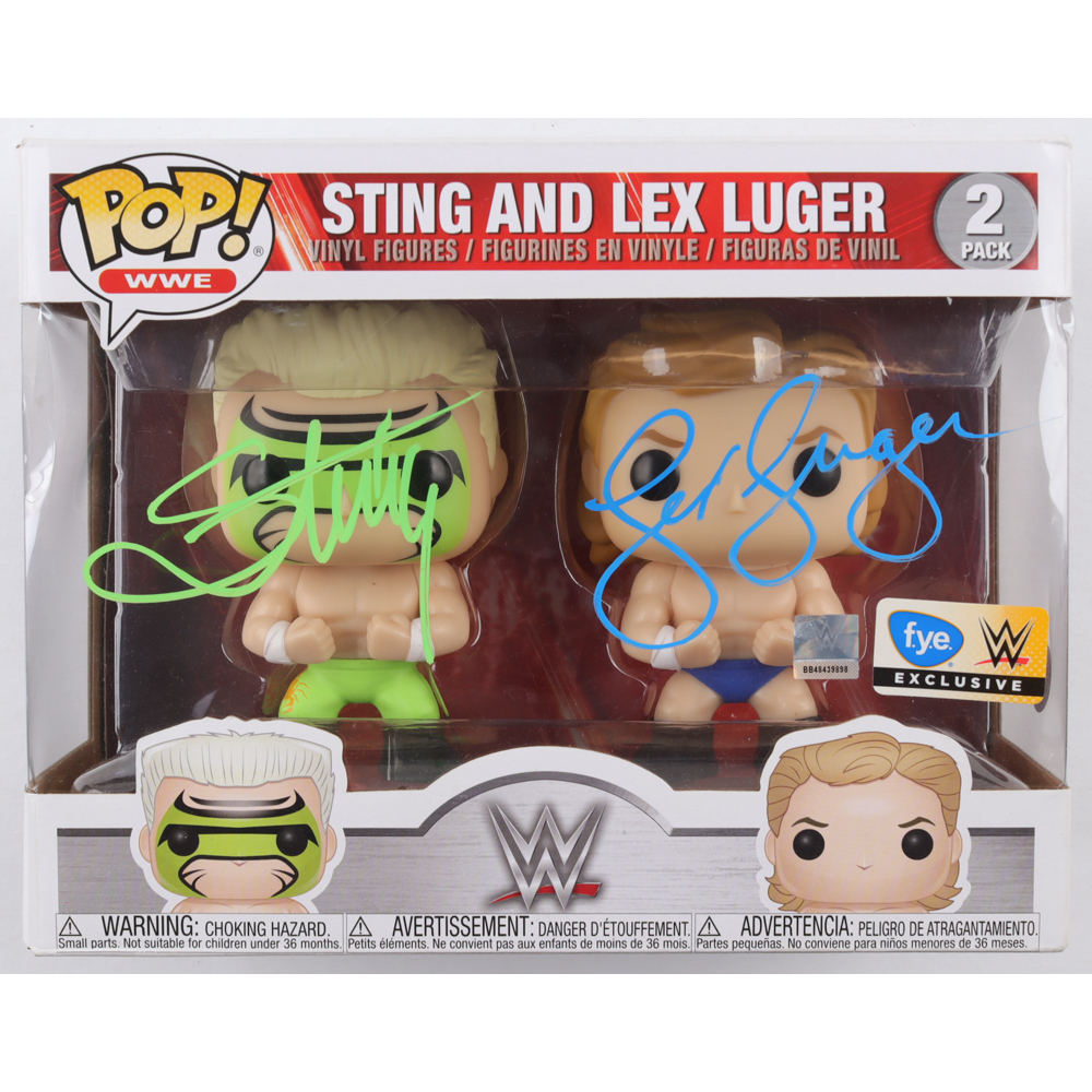 Sting & Lex Luger Signed WWE 2 Pack Funko Pop! Vinyl Figure (Beckett) | Pristine Auction