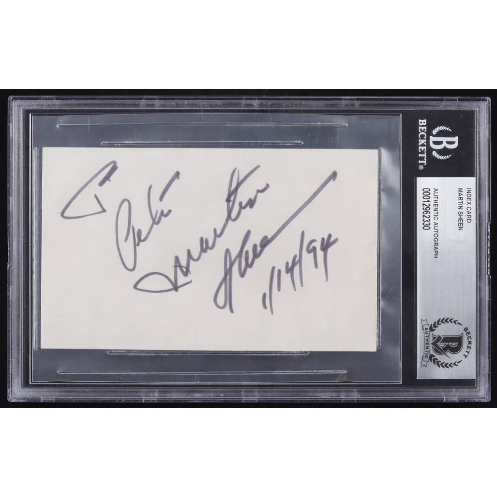 Martin Sheen Signed Cut with Inscription (BAS) | Pristine Auction