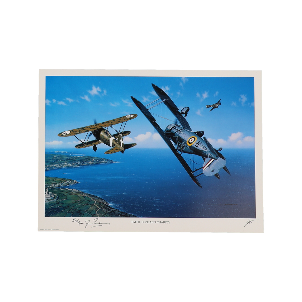 James Pickering Signed 'Faith Hope and Charity' 11x16 Lithograph (AIV ...