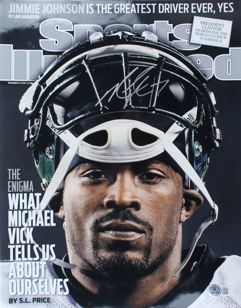 Michael Vick Signed "Sports Illustrated" 11x14 Photo (Beckett) | Pristine Auction