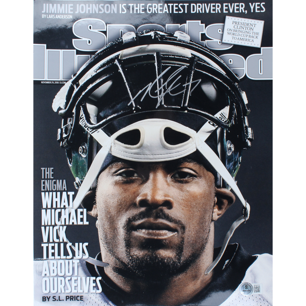Michael Vick Signed "Sports Illustrated" 11x14 Photo (Beckett ...