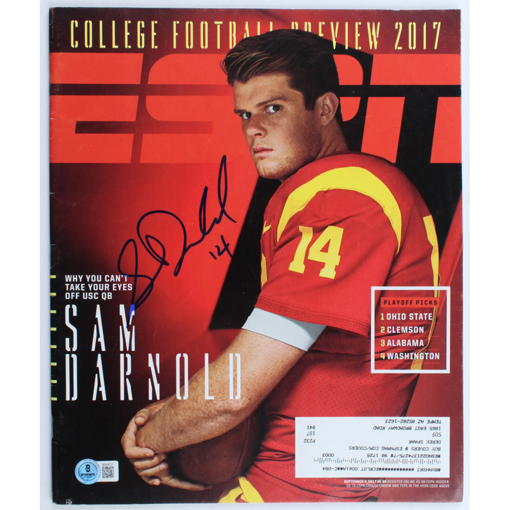 Sam Darnold Signed 2017 "ESPN" Magazine (Beckett) | Pristine Auction