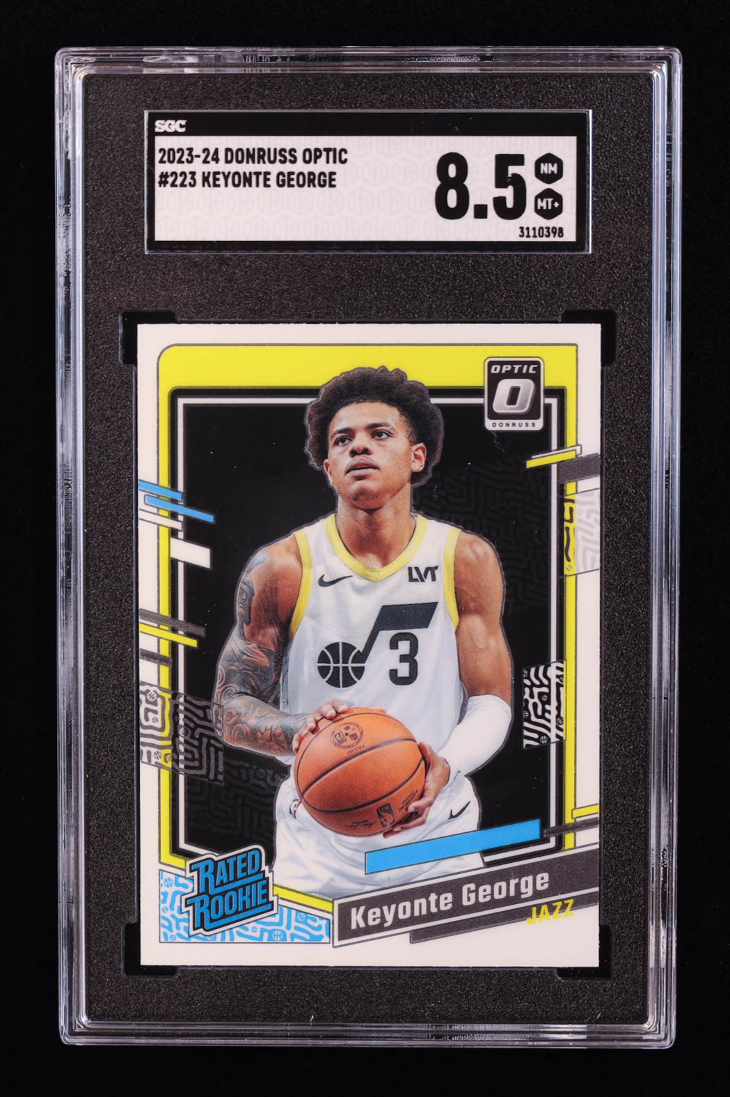Keyonte George 2023-24 Donruss Optic #223 RR RC (SGC 8.5) | Pristine ...