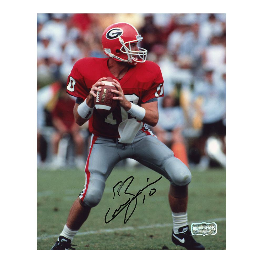 Eric Zeier Signed Georgia Bulldogs 8x10 Photo (Radtke) | Pristine Auction