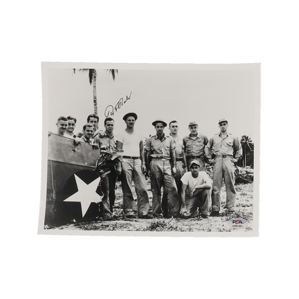 Rex Barber Signed 8x10 Photo WWII Yamamoto Mission Pilot (PSA ...