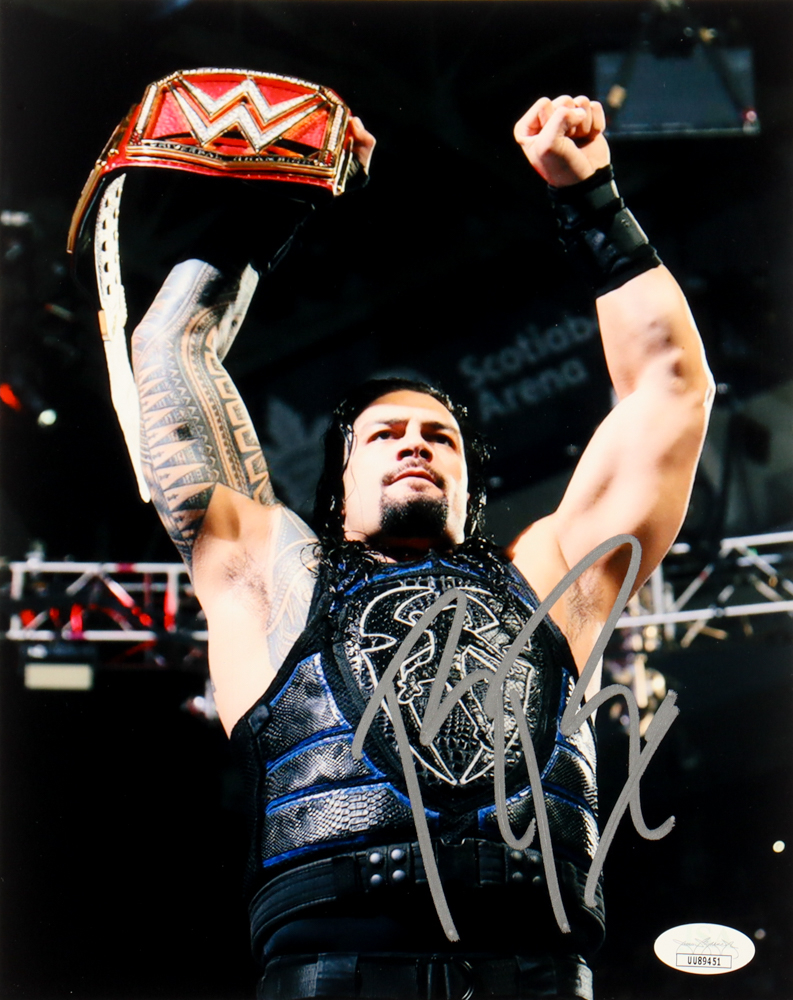 Roman Reigns Signed WWE 8x10 Photo (JSA) | Pristine Auction