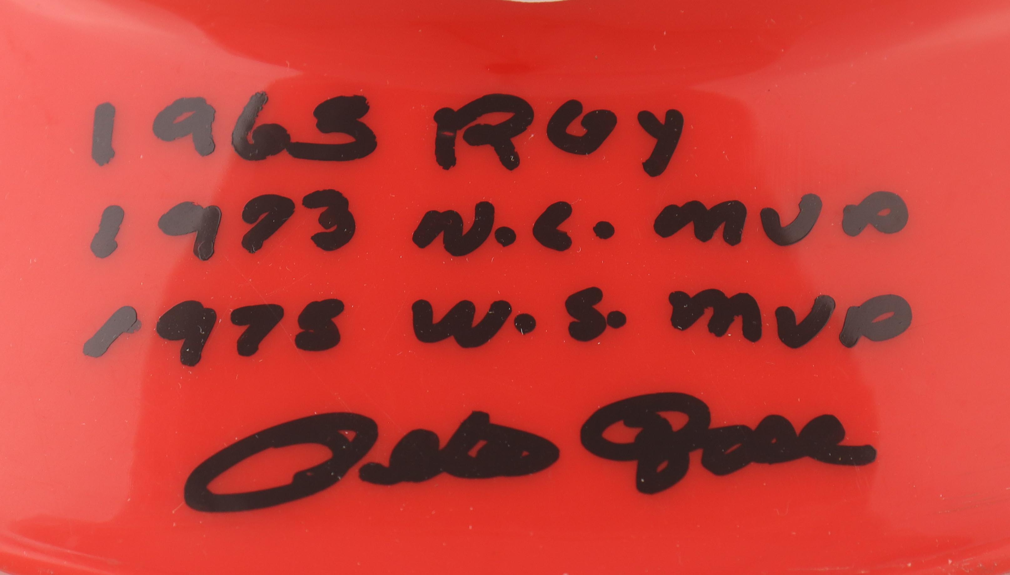 Pete Rose Signed Reds Full-Size Batting Helmet With Wood Display ...