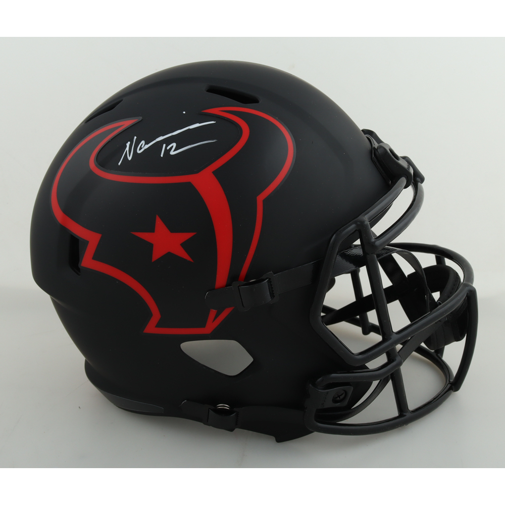 Nico Collins Signed Texans Full-Size Eclipse Alternate Speed Helmet ...