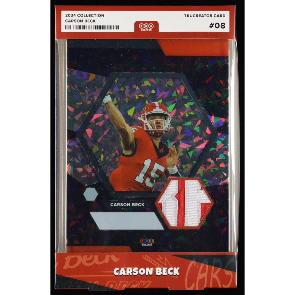 Carson Beck 2024 TruSport Jumbo Trucreator Card #08 #JC-CB Rookie Card | Pristine Auction