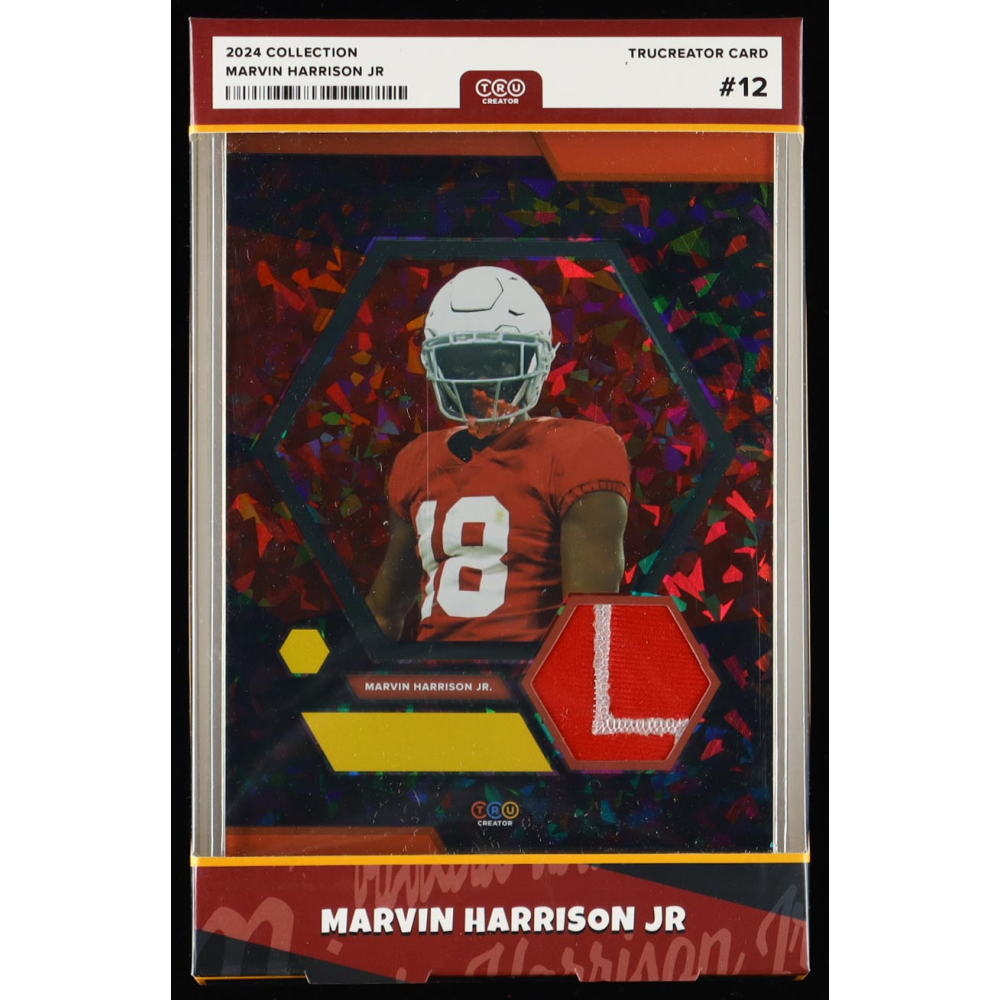 Marvin Harrison Jr. 2024 TruSport Jumbo Trucreator Card #12 #JC-MHJ ...