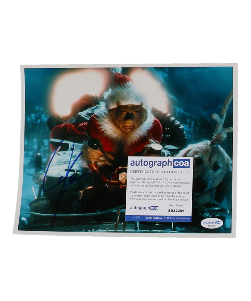 Jim Carrey Signed "How the Grinch Stole Christmas" 8x10 Photo ...
