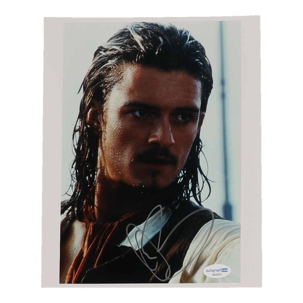 Orlando Bloom Signed "Pirates of the Caribbean" 8x10 Photo ...