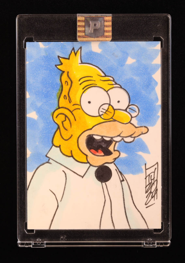 Grandpa Simpson | The Simpsons | Original Art Sketch Card by Tom Hodges ...
