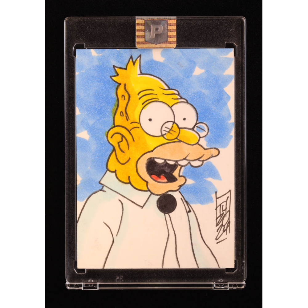 Grandpa Simpson | The Simpsons | Original Art Sketch Card by Tom Hodges ...