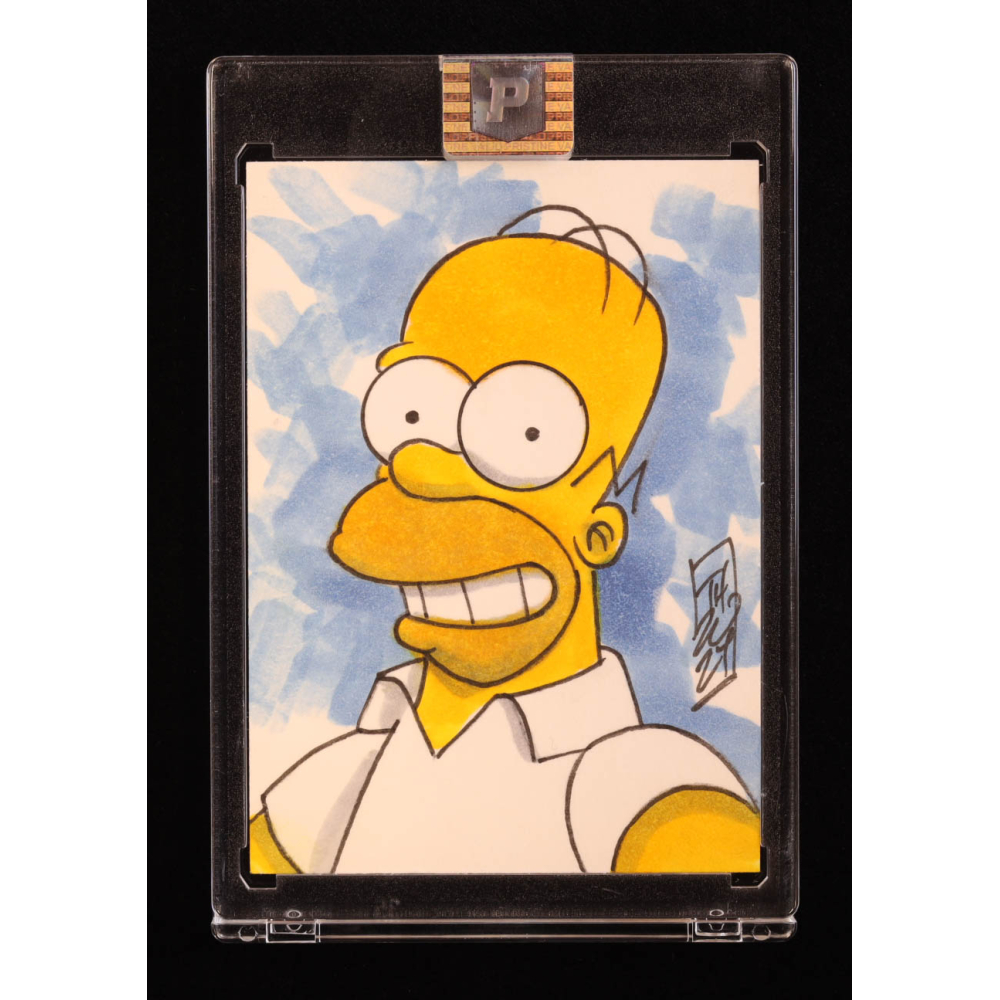 Homer Simpson | The Simpsons | Original Art Sketch Card by Tom Hodges ...