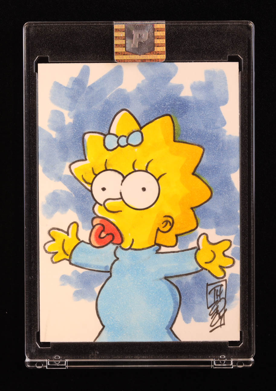 Maggie Simpson | The Simpsons | Original Art Sketch Card by Tom Hodges ...