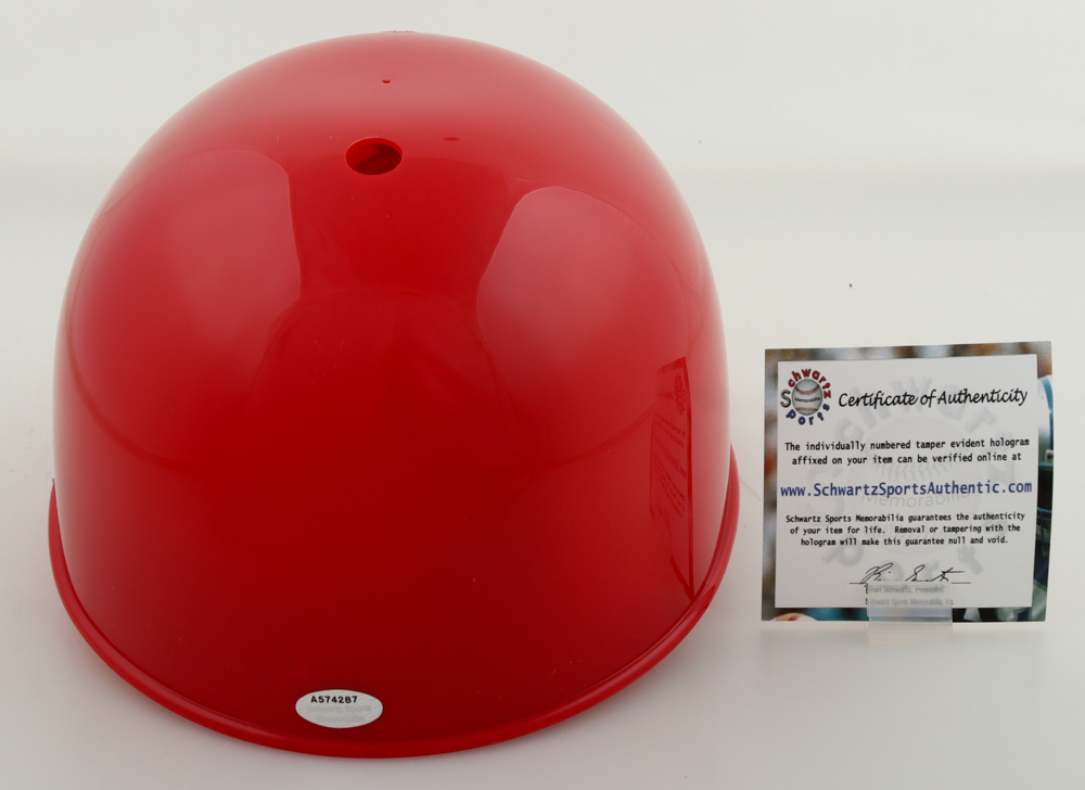David Freese Signed Cardinals Full-Size Batting Helmet (Schwartz ...
