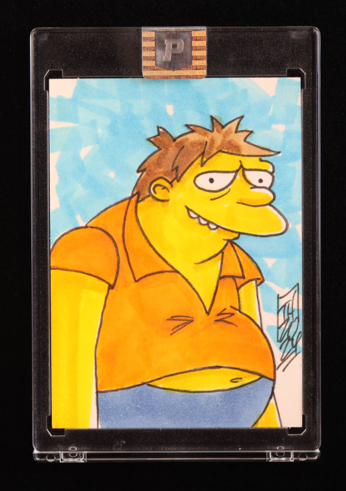 Barney | The Simpsons | Original Art Sketch Card by Tom Hodges (1/1 ...