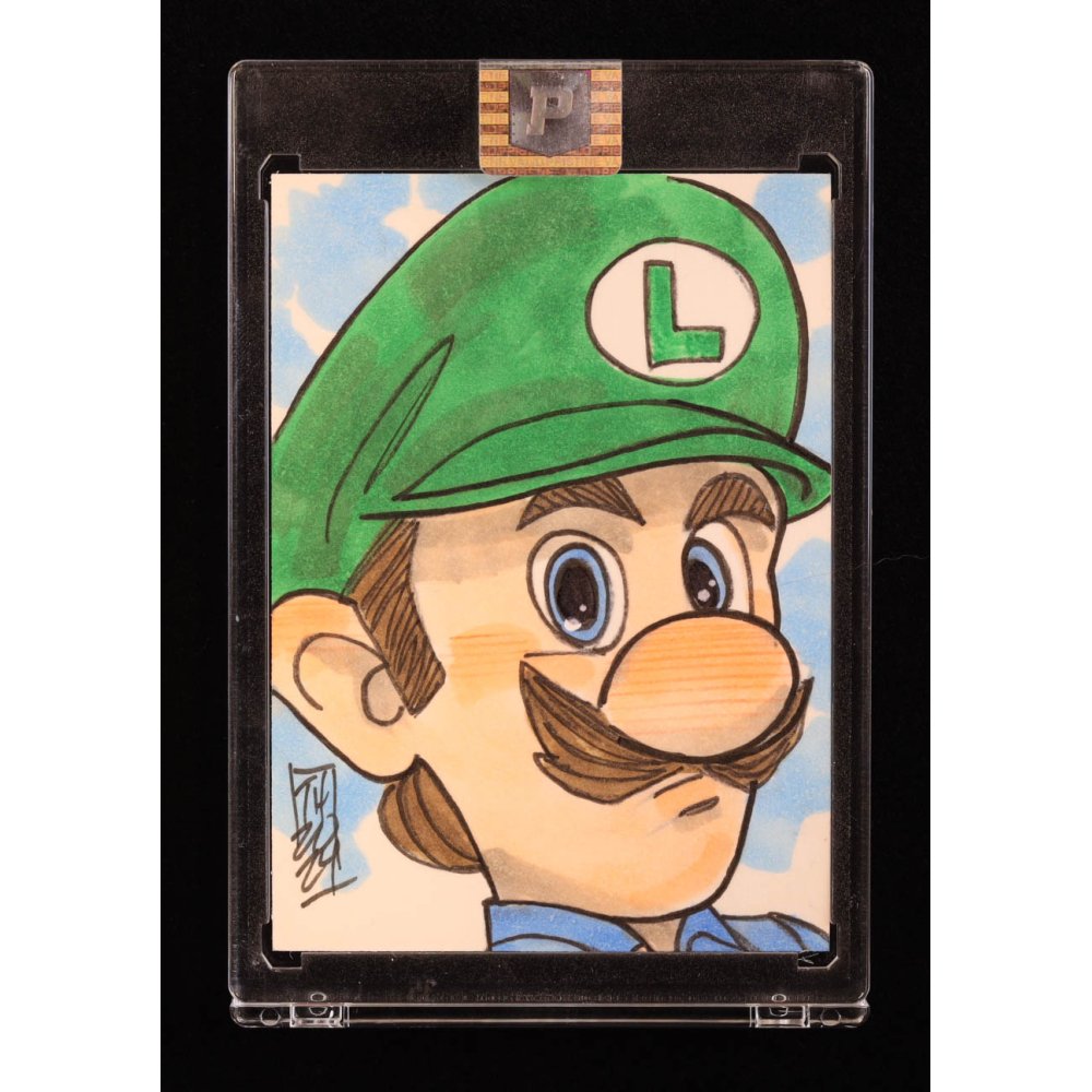 Luigi | Super Mario Bros | Original Art Sketch Card by Tom Hodges (1/1 ...