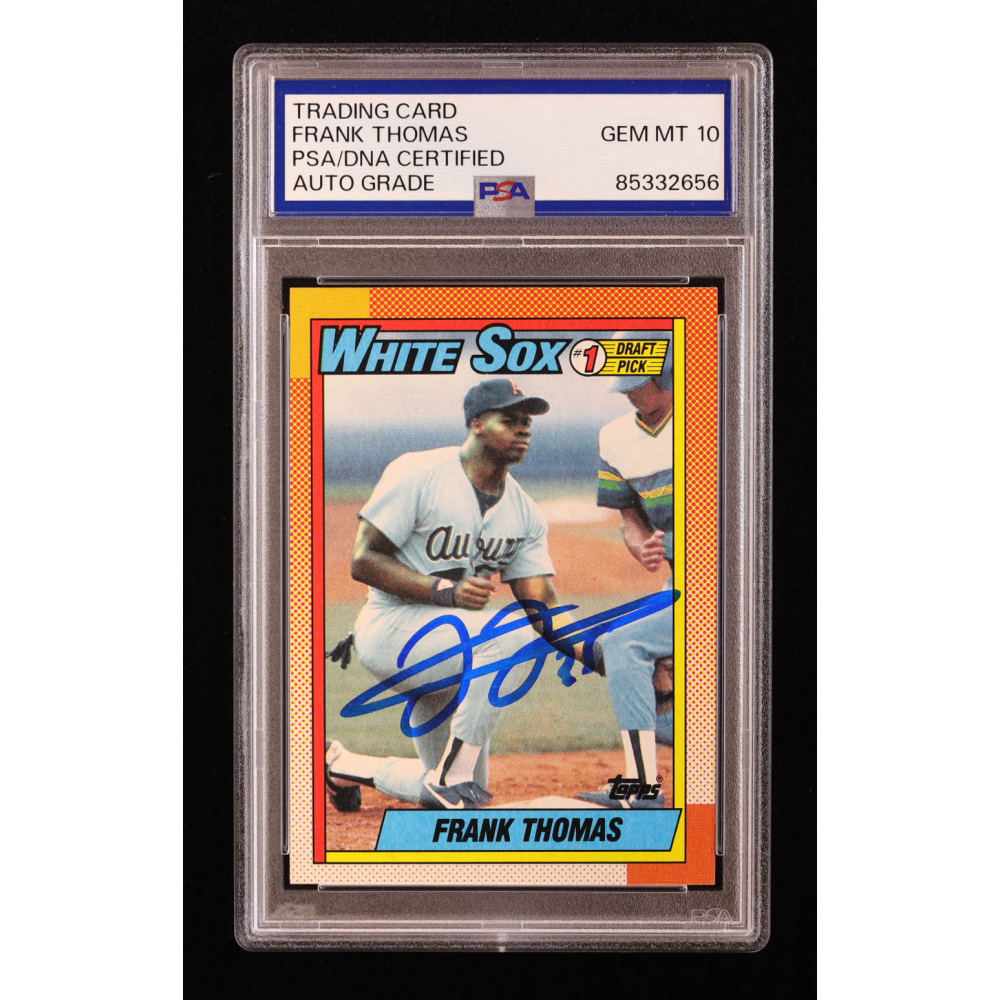 Frank Thomas Signed 1990 Topps #414B RC (PSA | Auto 10) | Pristine Auction