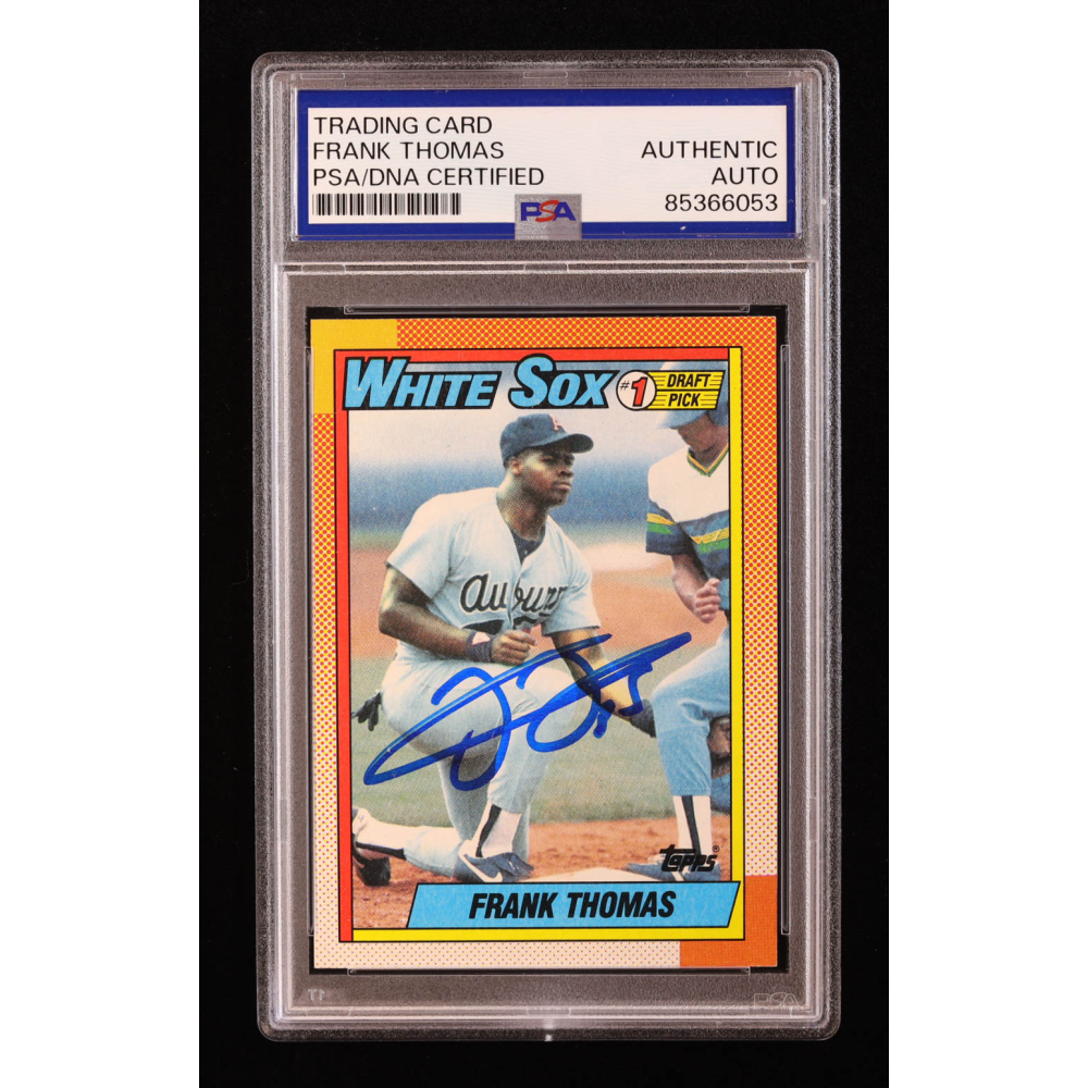 Frank Thomas Signed 1990 Topps #414B RC (PSA) | Pristine Auction