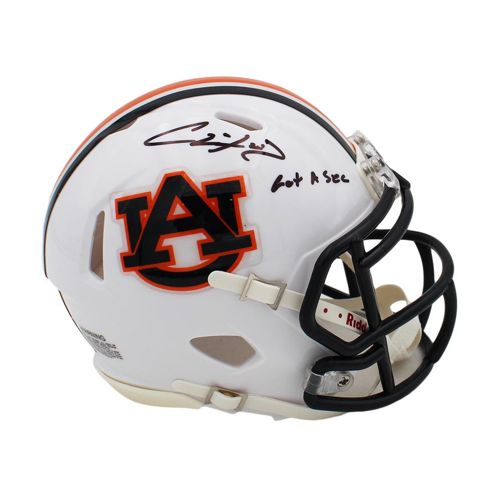 Chris Davis Jr. Signed Auburn Tigers Speed Mini Helmet Inscribed "Got a ...