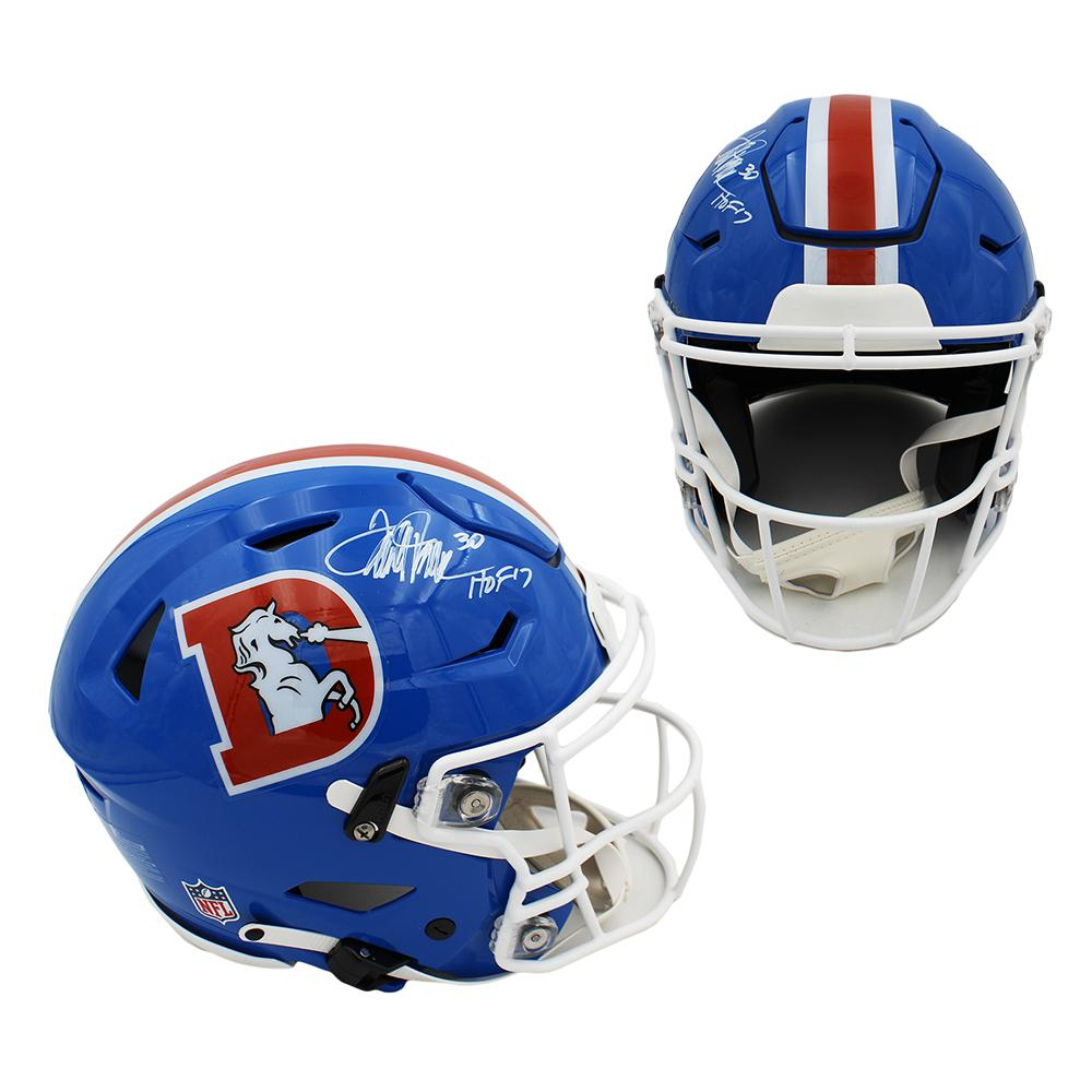 Terrell Davis Signed Broncos Full-Size Authentic On-Field Throwback ...