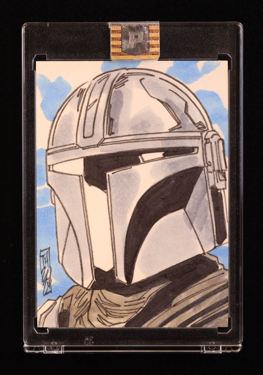 Din Djarin | Star Wars | Original Art Sketch Card by Tom Hodges (1/1 ...