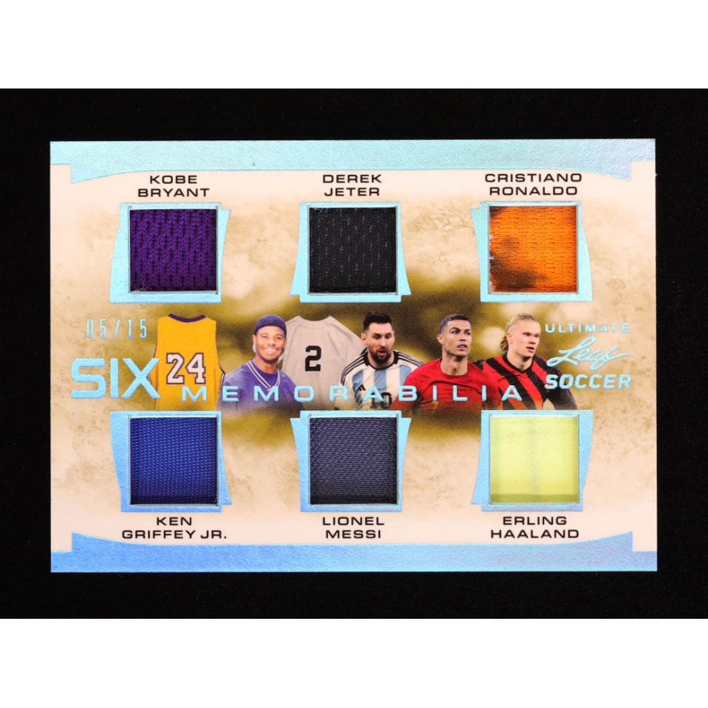2022 Leaf Ultimate Six Memorabilia Teal #USM3 Kobe Bryant / Derek Jeter ...