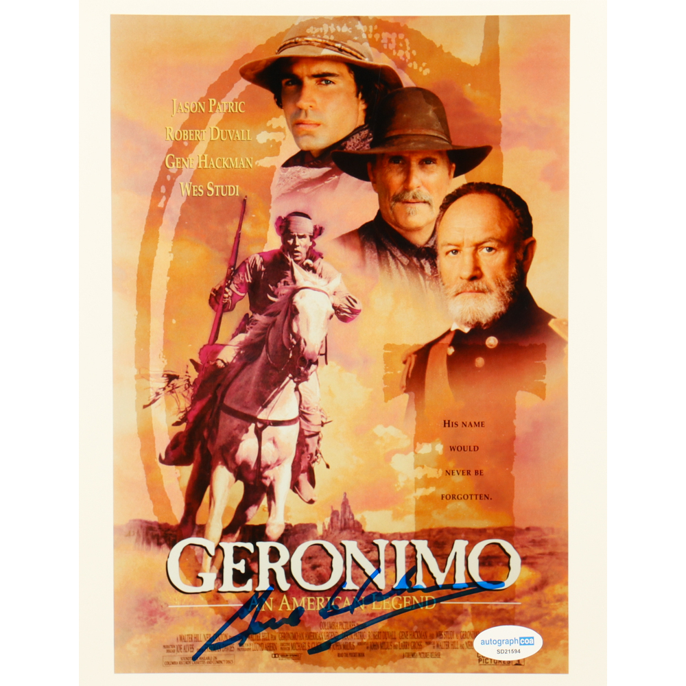 Gene Hackman Signed "Geronimo: An American Legend" 8x10 Photo ...