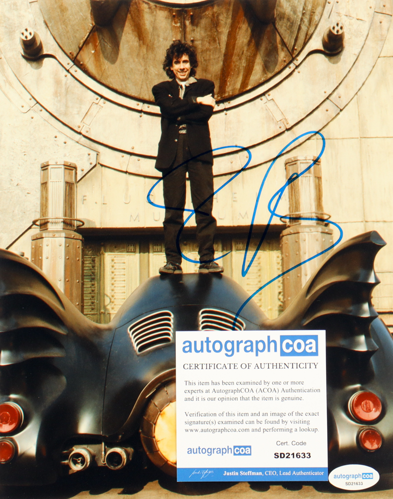 Tim Burton Signed "Batman" 8x10 Photo (AutographCOA) | Pristine Auction