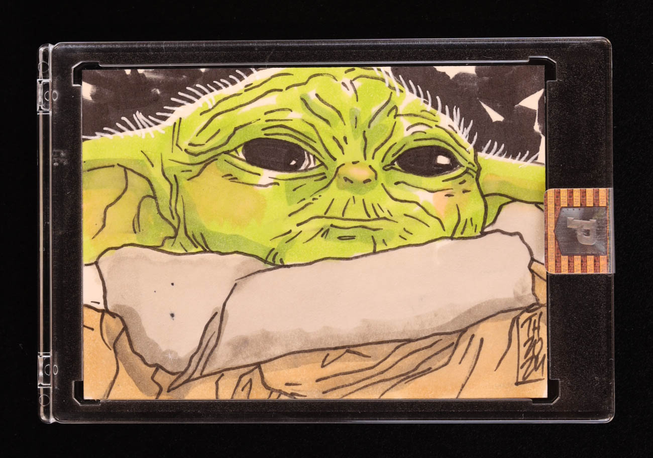 Grogu | Star Wars | Original Art Sketch Card by Tom Hodges (1/1 ...