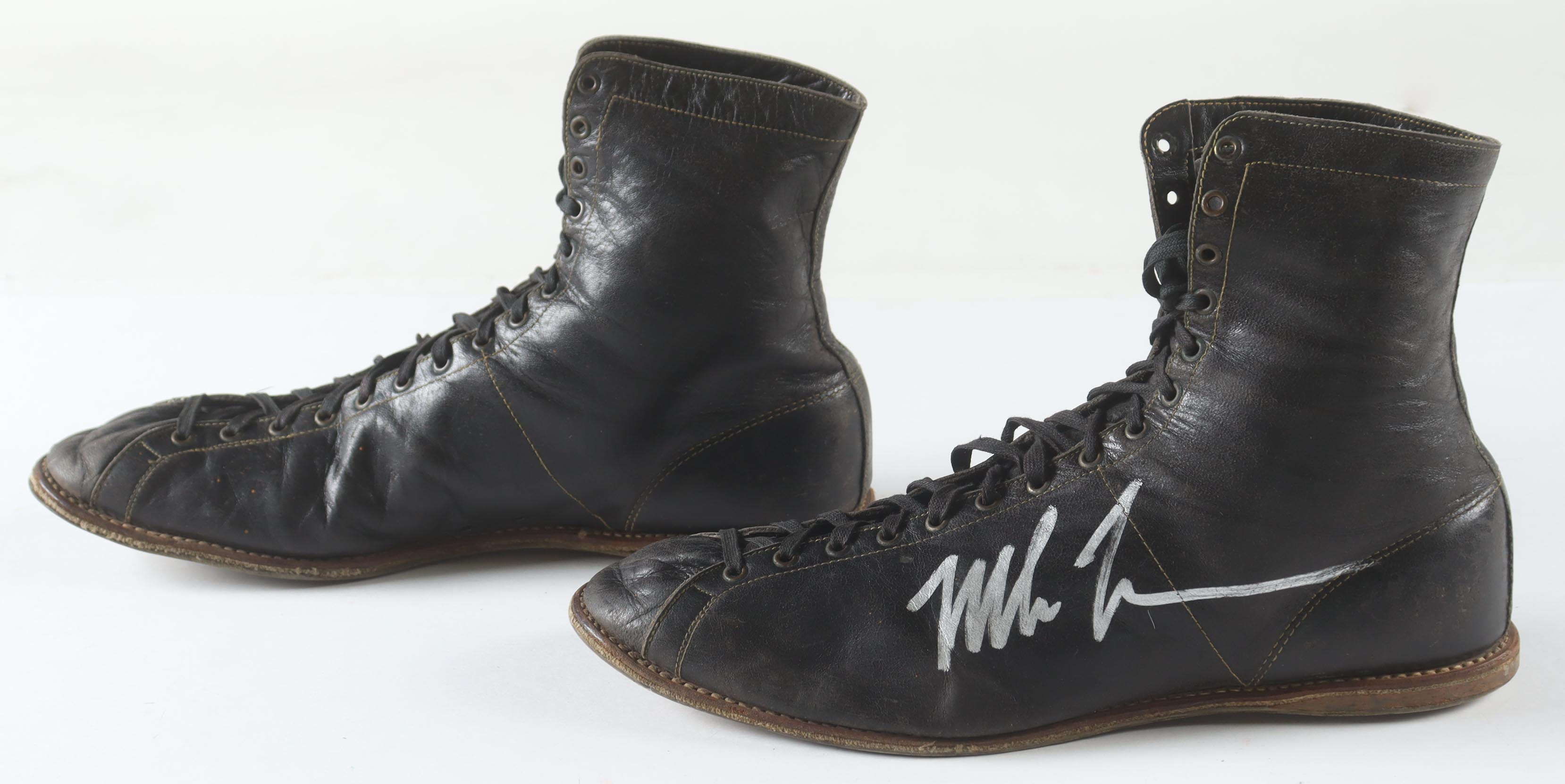 Mike Tyson Signed Pair of Vintage Boxing Shoes (Tyson) | Pristine Auction