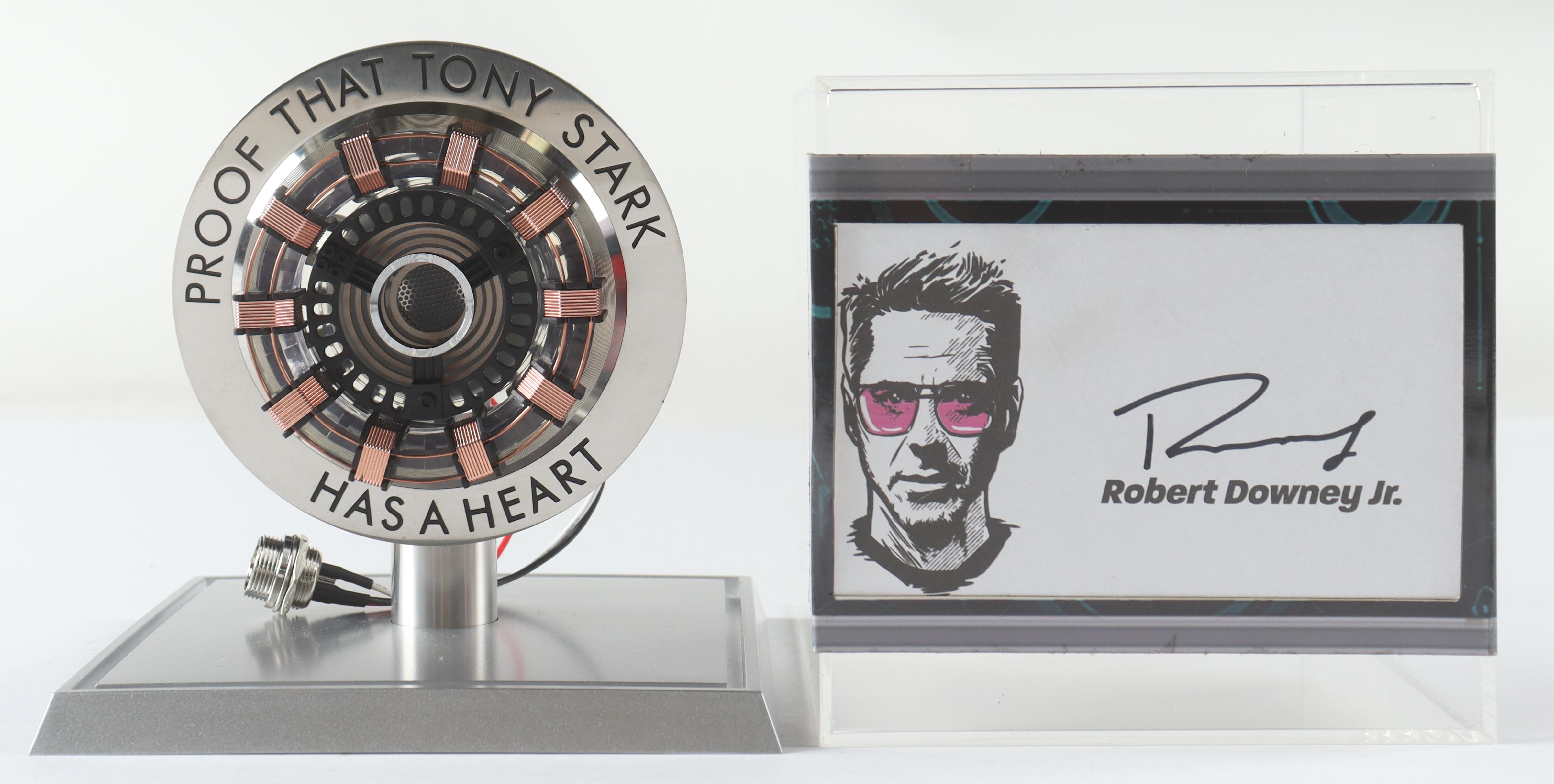 Robert Downey Jr. Signed "Iron Man" Light-Up Arc Reactor Cut with ...