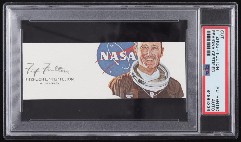 Fitz Fulton Signed Cut Signature (PSA) NASA Test Pilot X-15 | Pristine ...