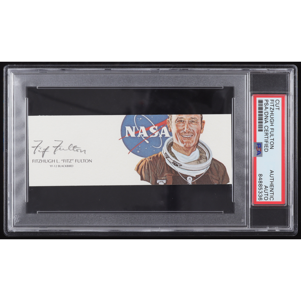 Fitz Fulton Signed Cut Signature (PSA) NASA Test Pilot X-15 | Pristine ...