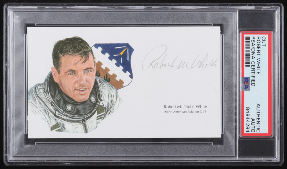 Brigadier General Robert White Signed Cut Signature (PSA) X-15 Test ...