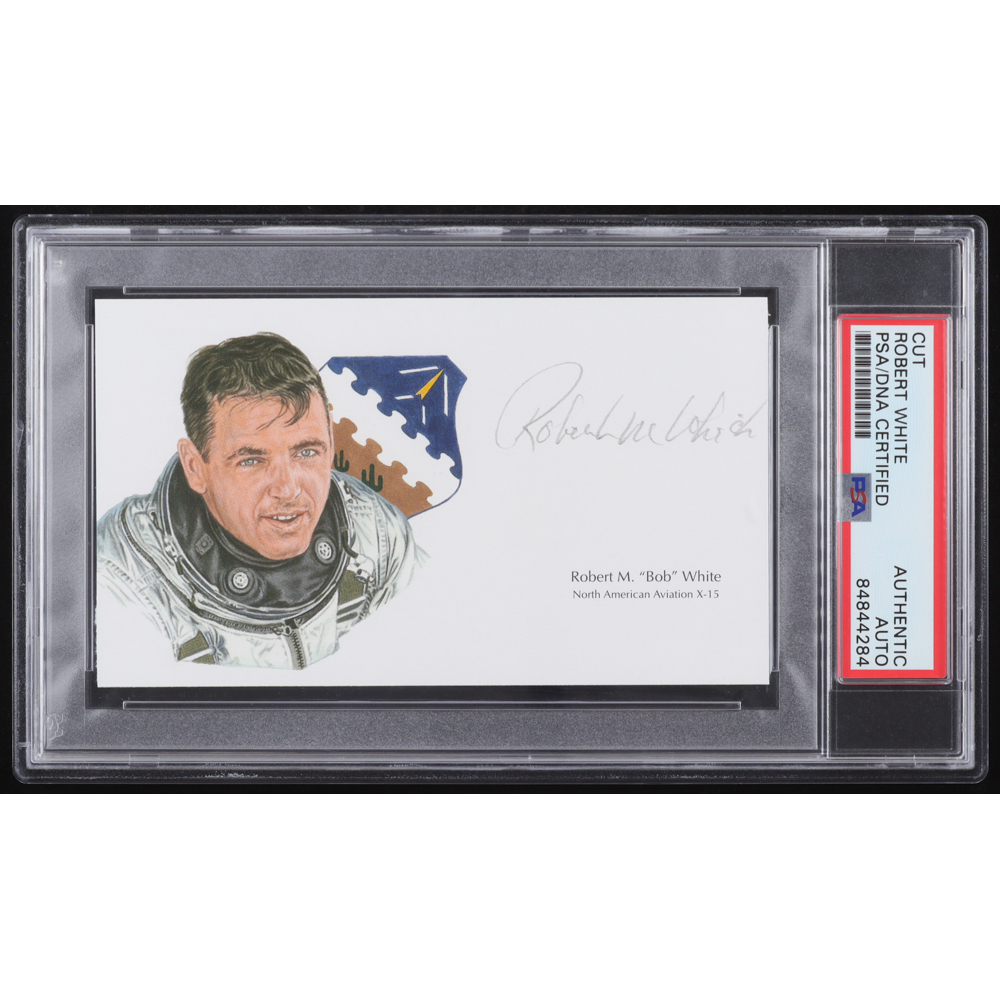 Brigadier General Robert White Signed Cut Signature (PSA) X-15 Test ...