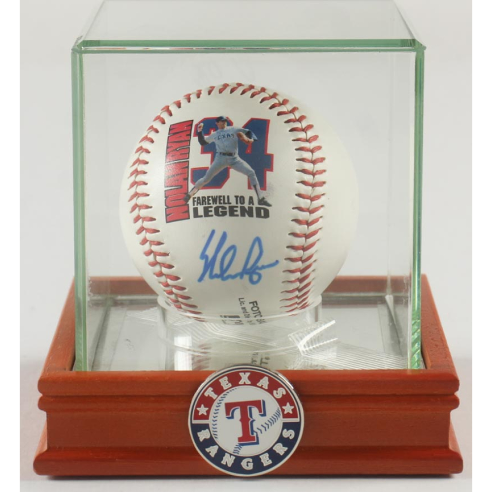 Nolan Ryan Signed Farewell to a Legend Commemorative Baseball with Display Case (PSA) | Pristine ...