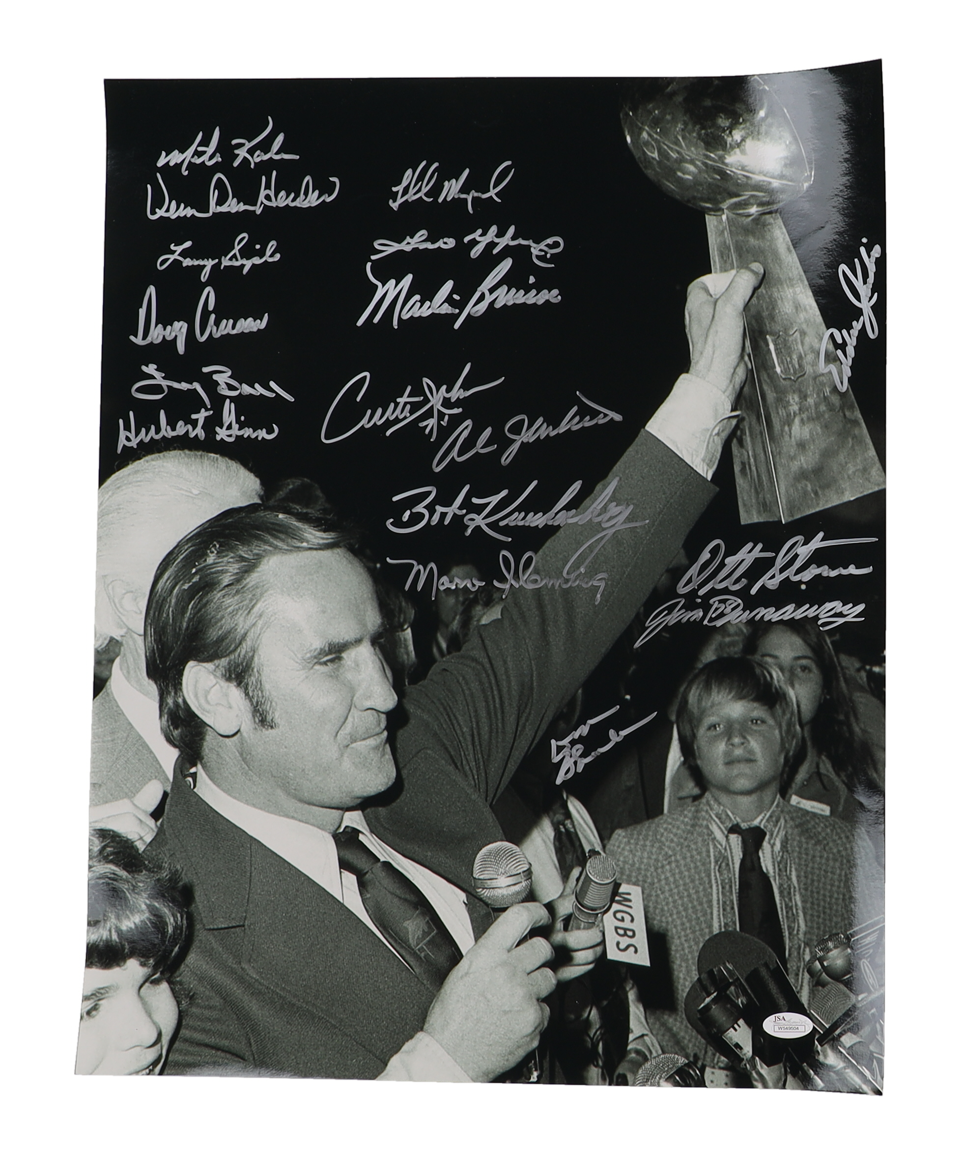 Don Shula & Mercury Morris | Dolphins Super Bowl VII Champions 16x20 ...